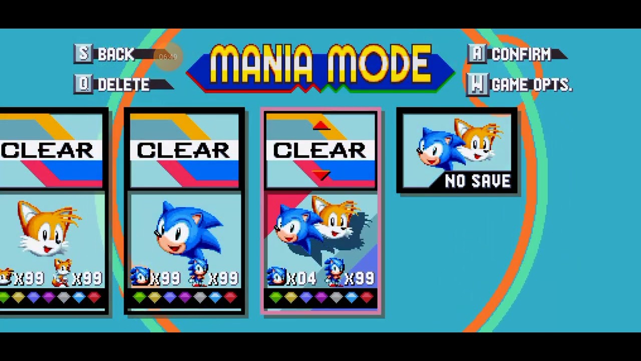 sonic mania plus ensinando como fazer o debug e como fazer o super ...