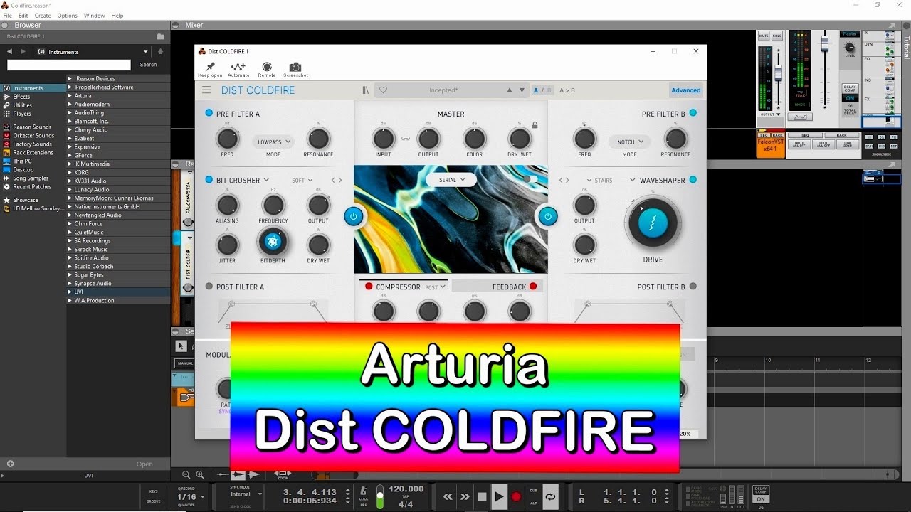 Arturia Dist COLDFIRE - Dual Distortion Reactor - Let’s Explore - YouTube