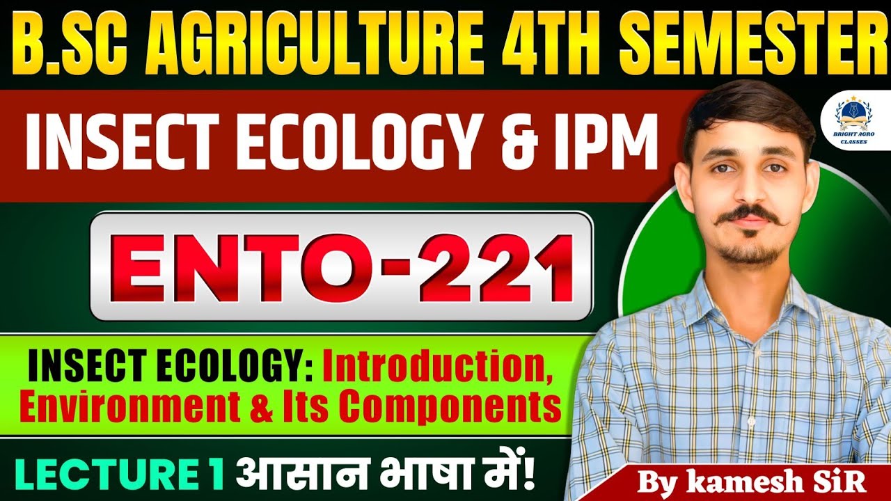 ENTO-221 | Insect Ecology & IPM | Insect Ecology : Introduction ...