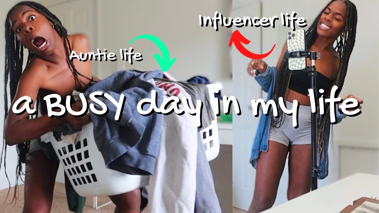 A BUSY Day in My Life As An Influencer and Auntie | filming TikToks ...