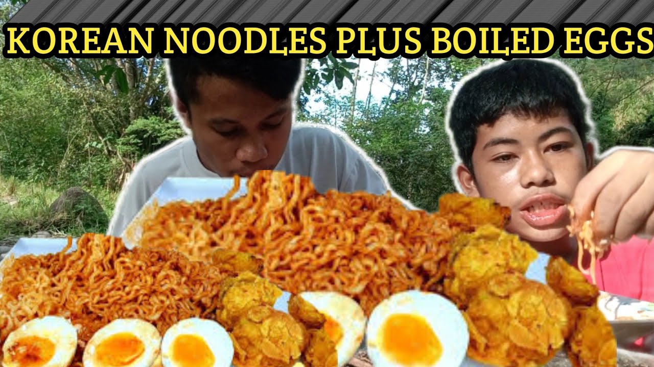 Mi Seedap Korean Noodle Spicy Chicken + Boiled eggs - YouTube