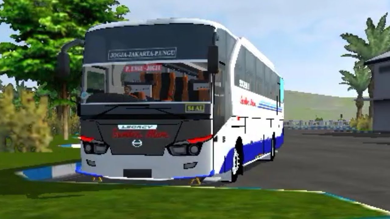 review Mod Bussid Bus LEGACY SR1 OLD Livery Sumber Alam - YouTube