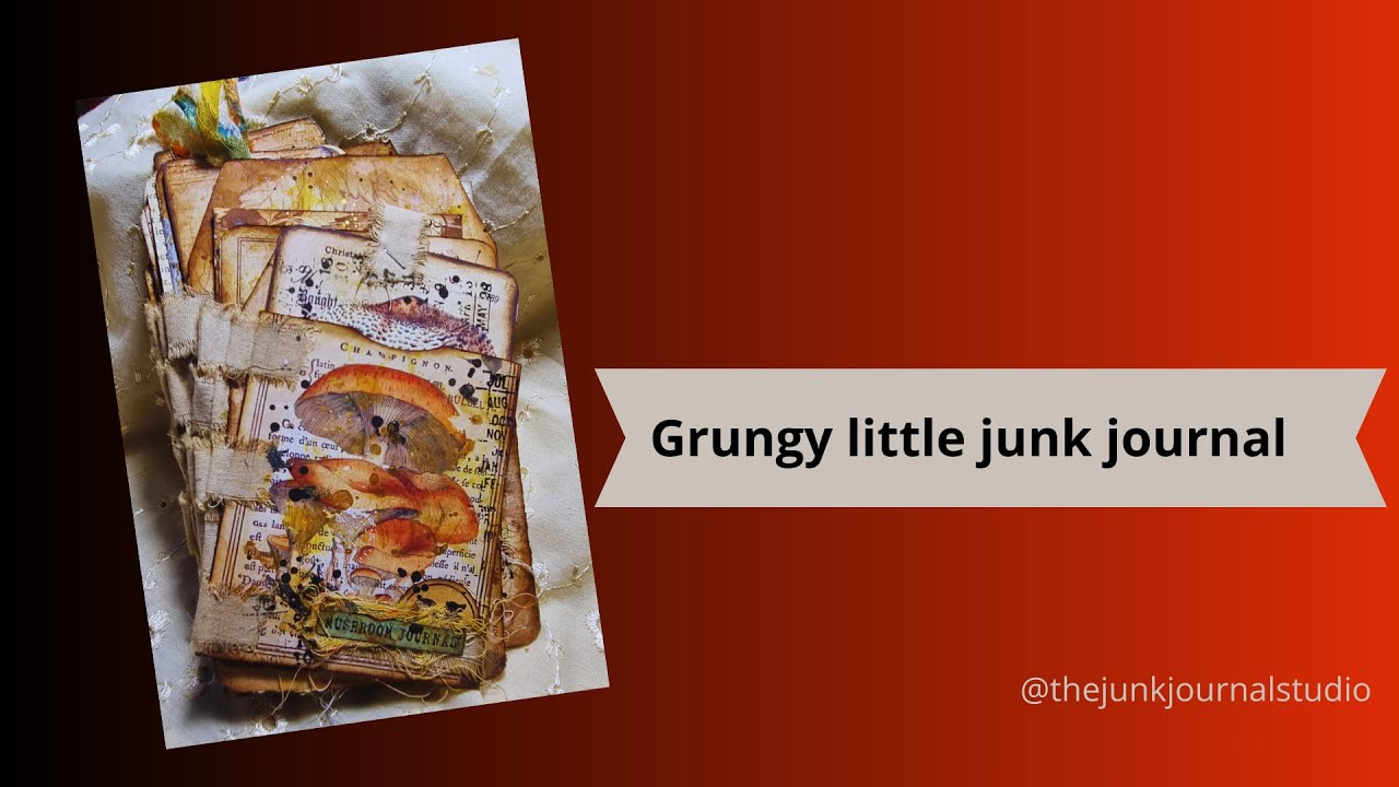 Making a little grungy junk journal (flip through)- dtp for ...