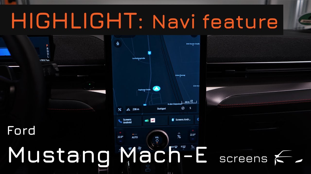 Ford Mustang Mach E | We show you the navigation feature - YouTube