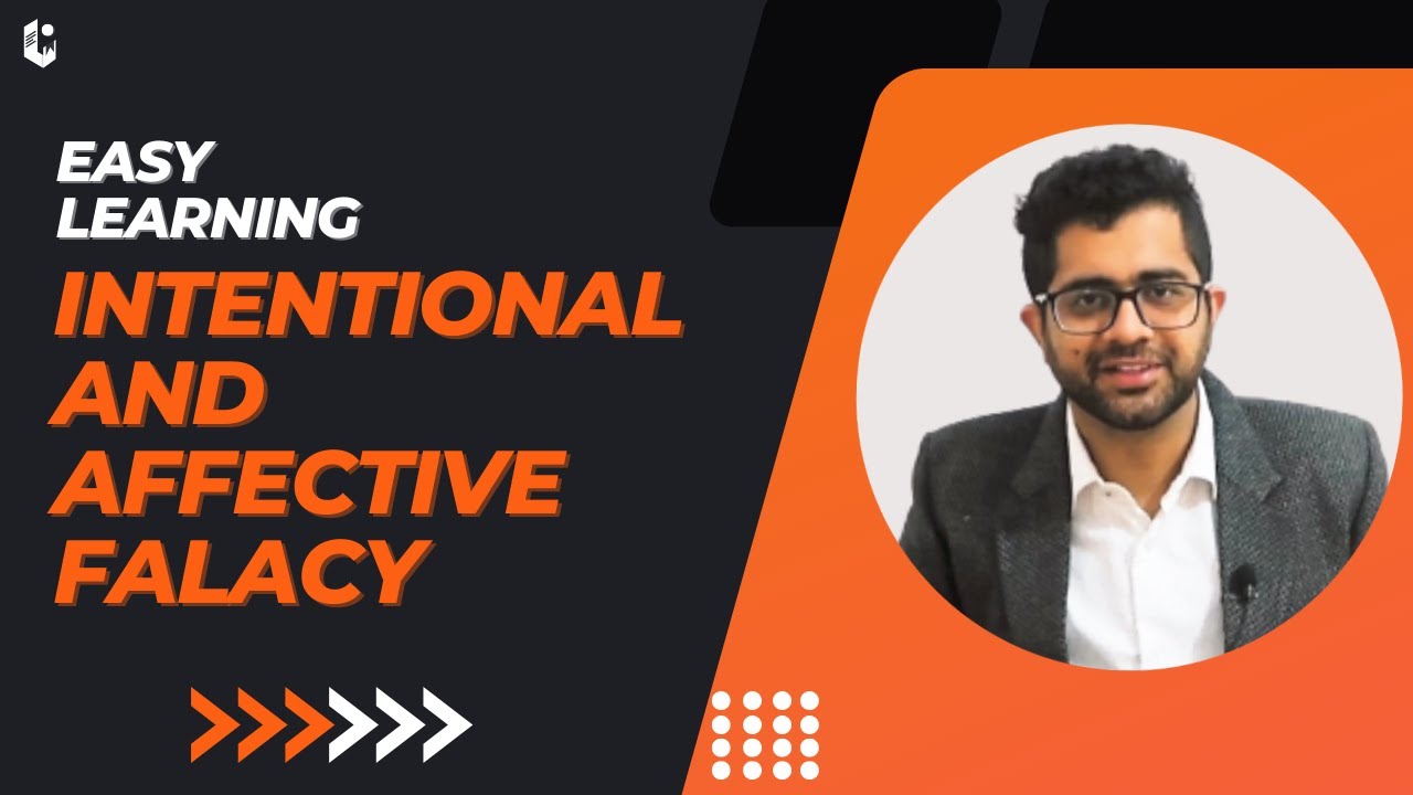 Intentional Fallacy and Affective Fallacy In Verbal Icon (By W.K ...