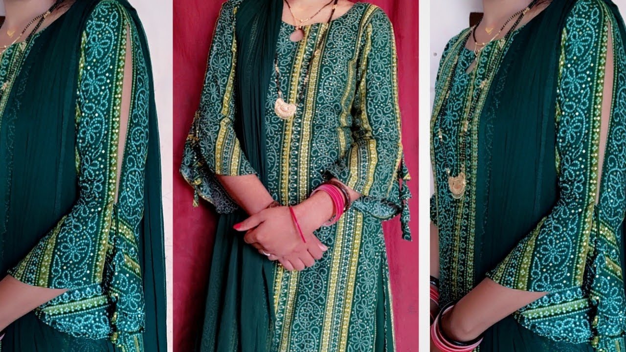 new model sleeve design cutting & stitching baju ka design|new trendy ...