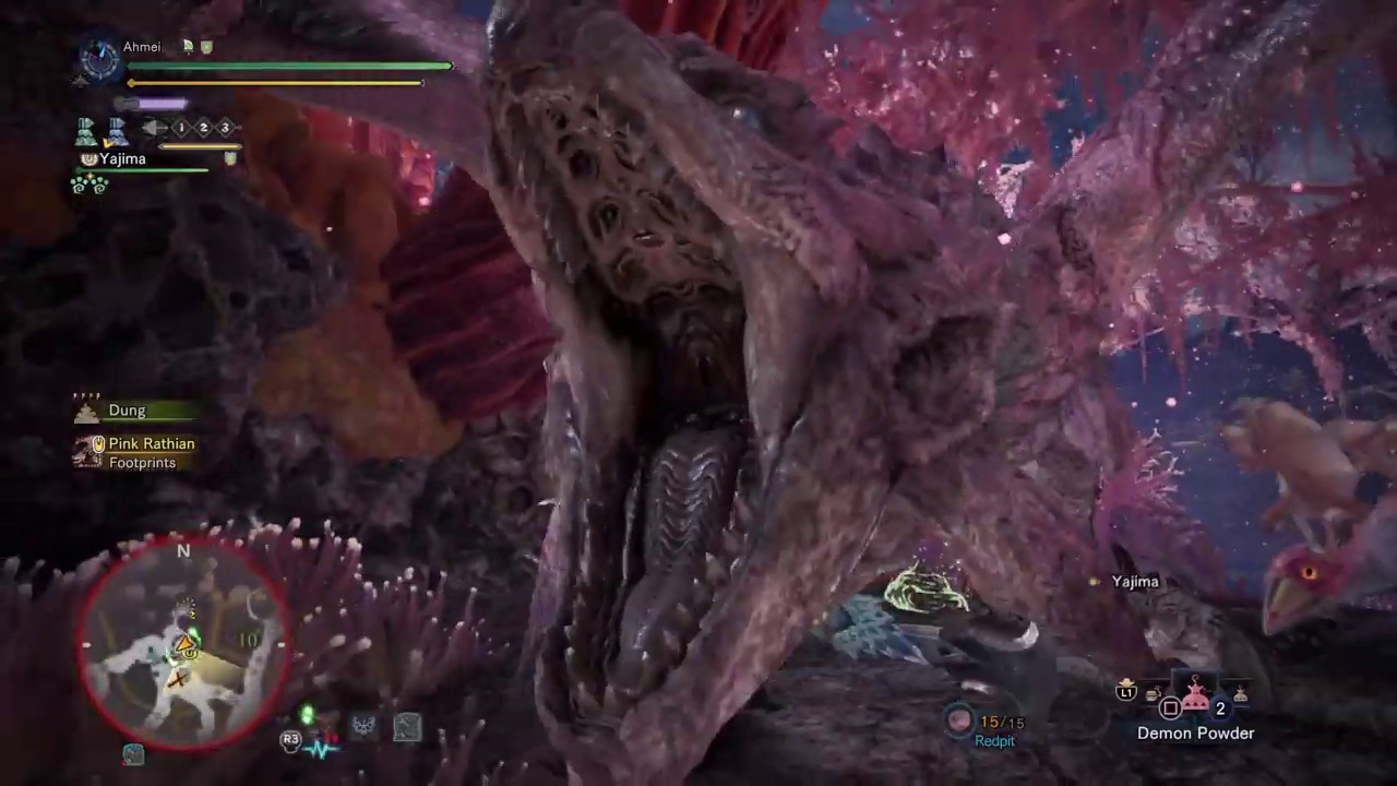 Monster Hunter World: Iceborne Pink Rathian slow run - YouTube