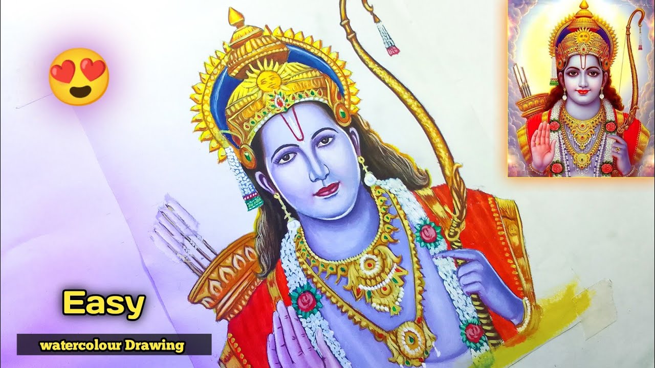 Ram ji Drawing 🔱 Shree Ram ji Drawing, Finally Drawing complete ho gaya ...