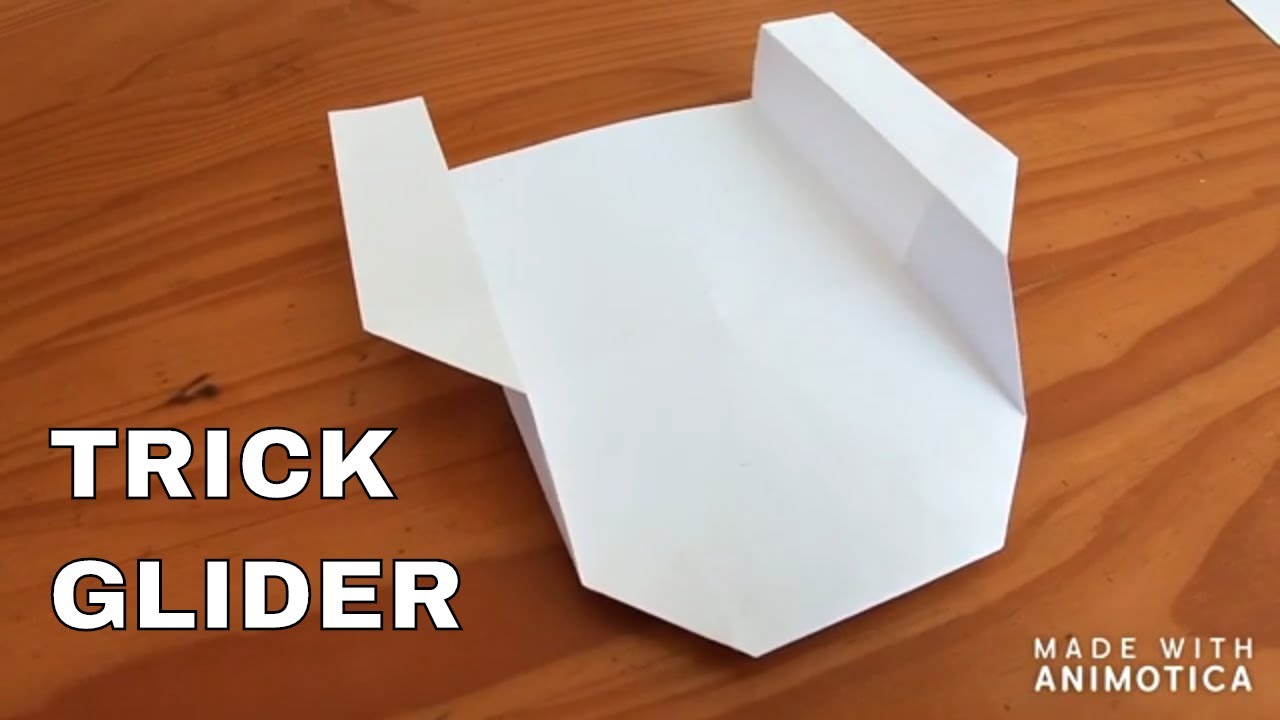 How to make a Trick Paper Airplane | Gliding Paper Plane - YouTube