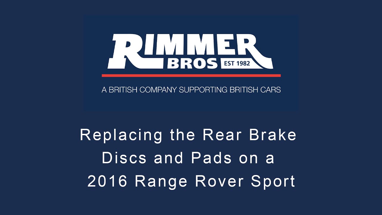 Replacing the Rear Brake Discs and Pads on a 2016 Range Rover Sport ...