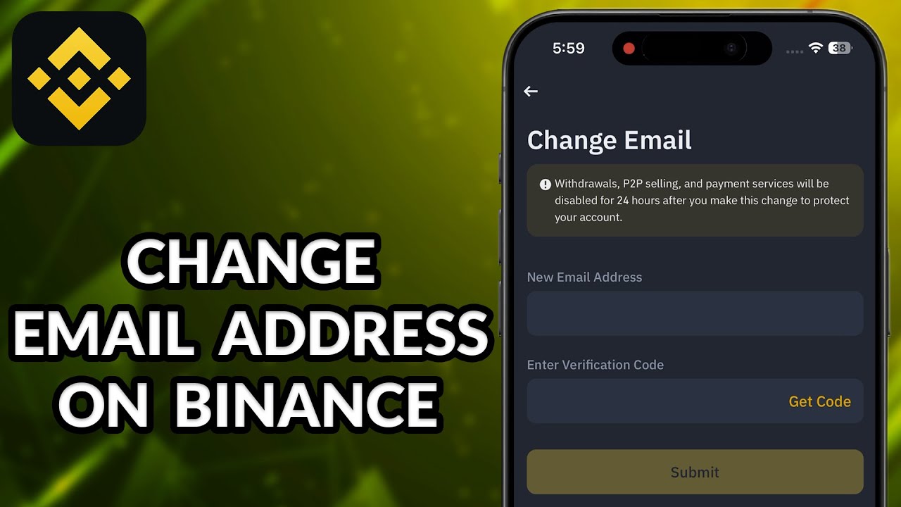 How To Change Email Address On Binance - YouTube