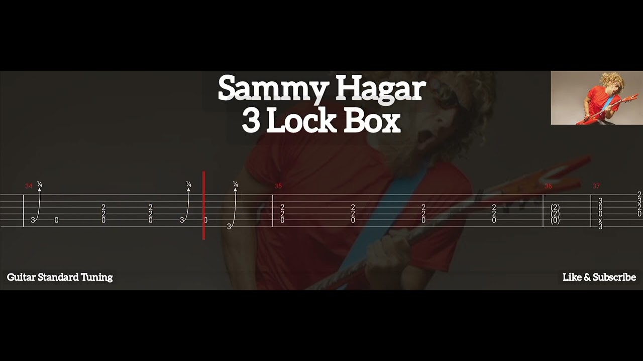 Sammy Hagar - 3 Lock Box ( Tab Guitar ) - YouTube