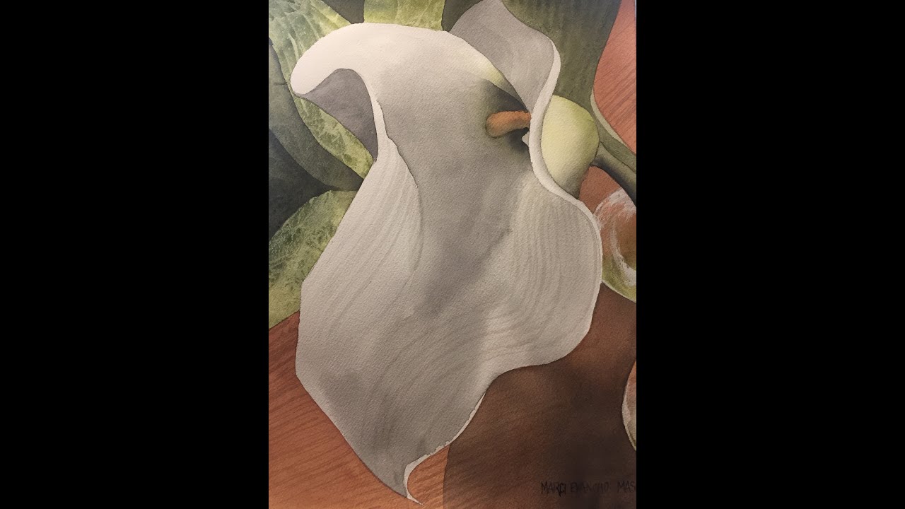 Watercolor Made Easy with Marci Mason: Painting a Calla Lily - YouTube
