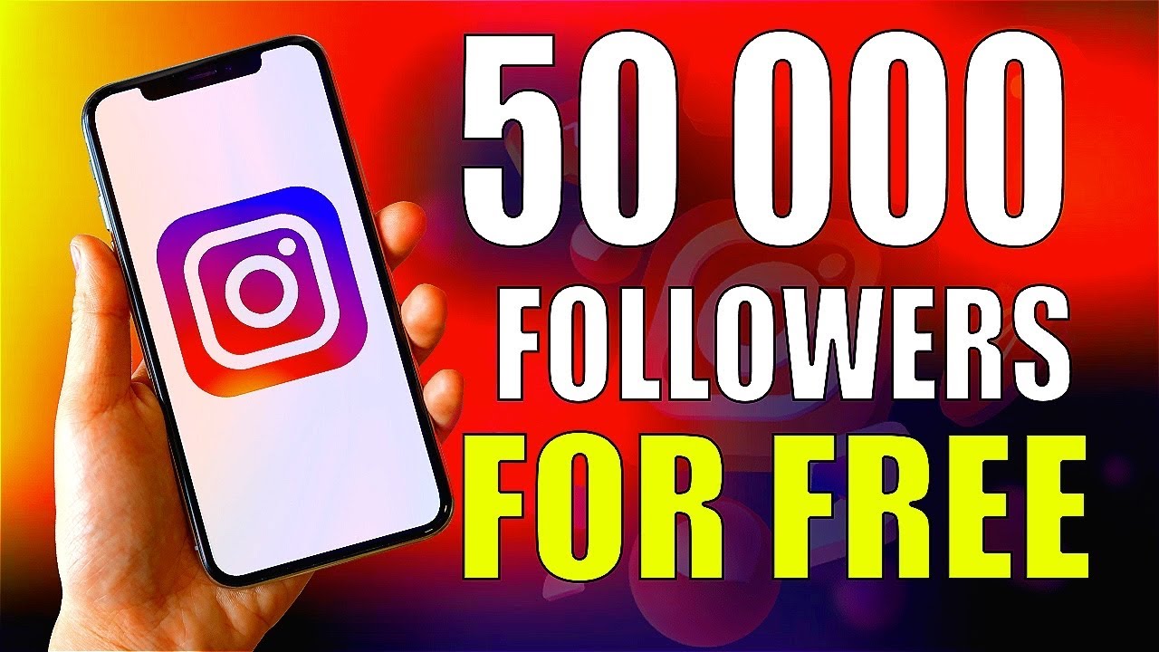 HOW TO GET 50 000 REAL FOLLOWERS ON INSTAGRAM FOR FREE 2023 - YouTube