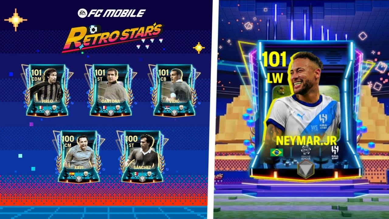 🔴 Retro Stars Team-C Ft. Neymar, Cantona!! || Pro H2H FC Champ-I Grind ...