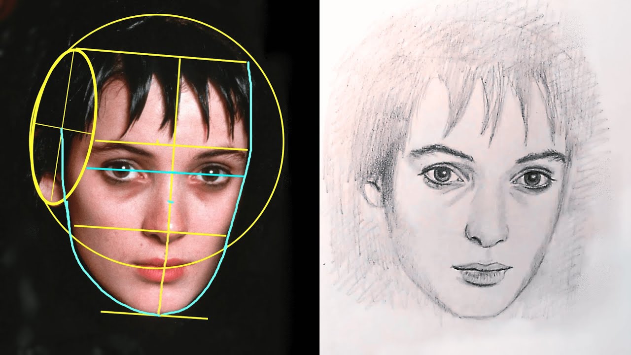 How To Draw A Face - How To Sketch Accurate Portraits - YouTube