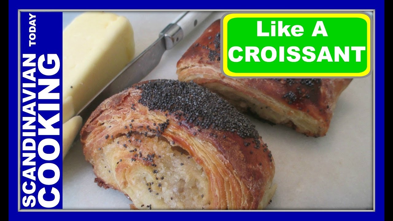 Tebirkes med remonce opskrifter - Danish Pastry Poppy Seed Roll !! Like ...