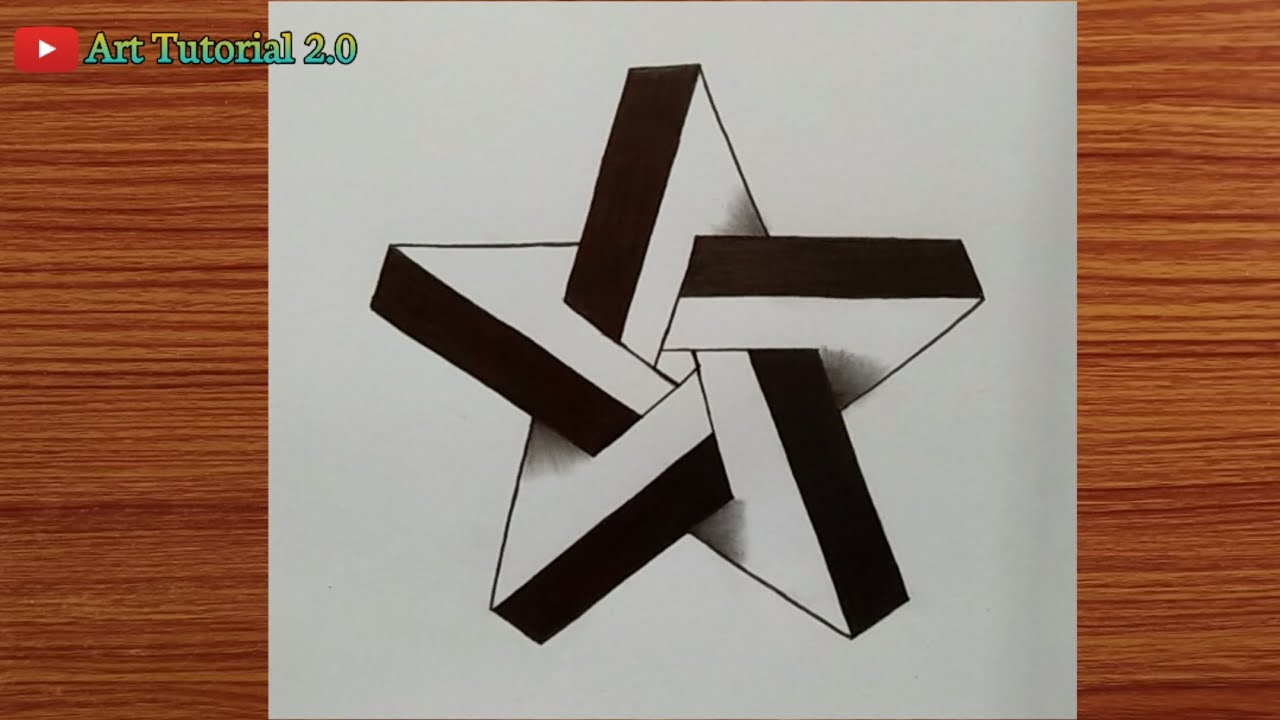 How To Draw An Impossible 3D Star Narrated Step By Step Easy Drawing how-to-draw-an-impossible-3d-star-narrated-step-by-step-easy-drawing