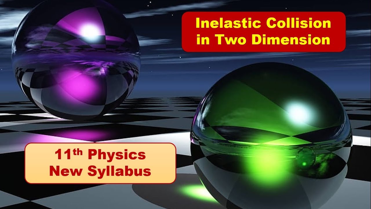 Inelastic collision in two dimension | Chapter 2 | Physics class 11 New ...