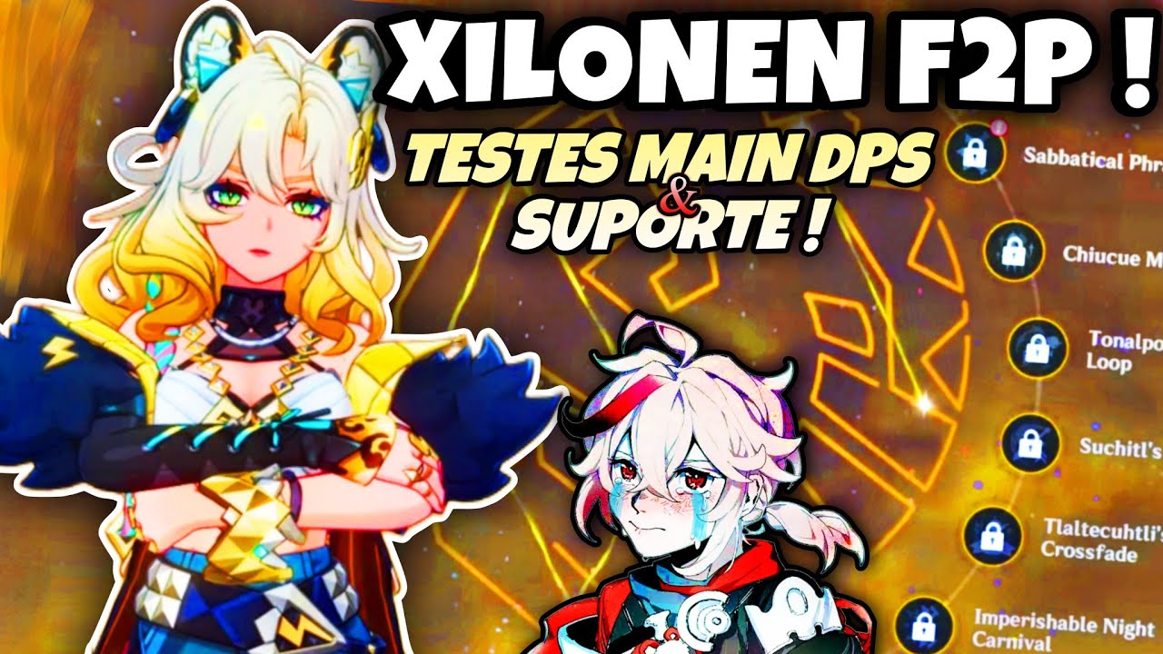 XILONEN F2P ! TESTES & COMPARAÇÕES COM O KAZUHA ! - YouTube