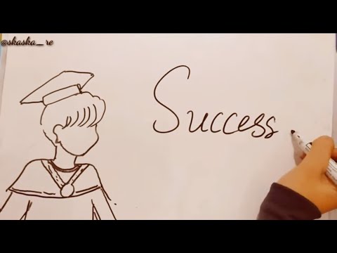 Daily drawing #1 | Success can be obtained - YouTube