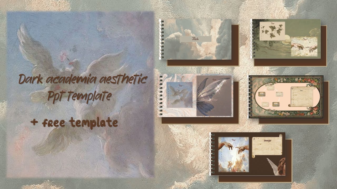 dark academia power point presentation {aesthetic } ʕ•ᴥ•ʔ #2 - YouTube