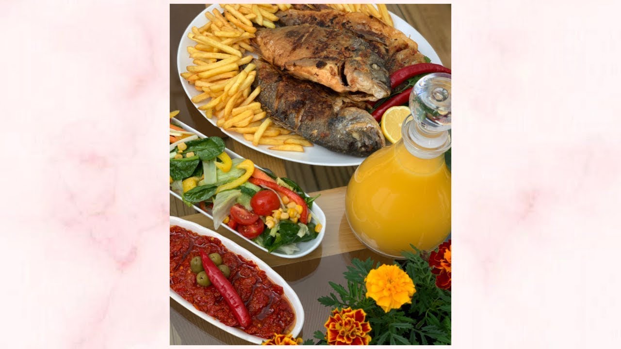 How to make DELICIOUS Fried Fish + Hot Sauce - Harissa | سمك مقلي شهي ...