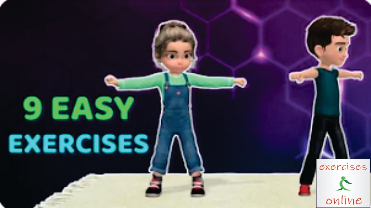 9 EASY EXERCISES FOR KIDS HOME WORKOUT/9 მარტივი სავარჯიშო ...