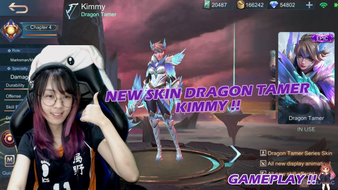NEW SKIN EPIC KIMMY DRAGON TAMMER | MOBILE LEGENDS BANG BANG - YouTube