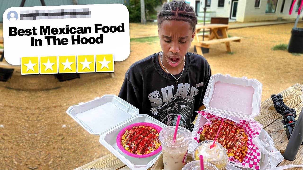 I TRIED THE BEST MEXICAN FOOD IN THE HOOD 😳 - YouTube