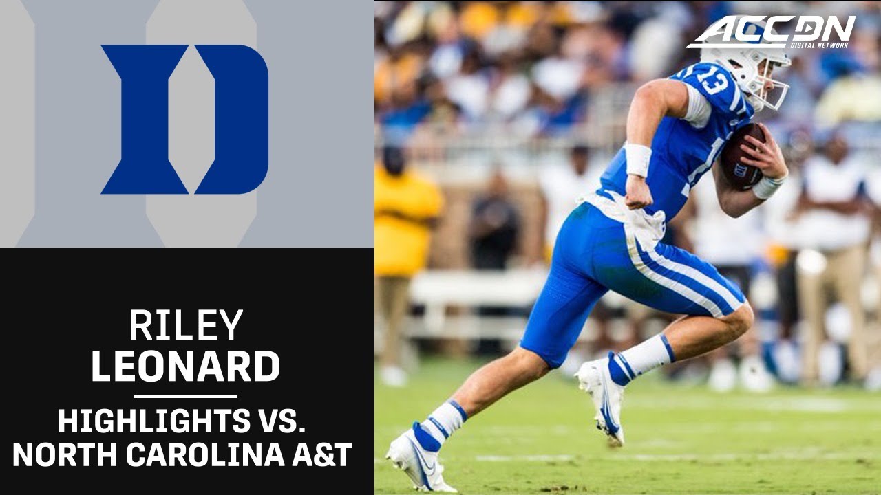 Duke QB Riley Leonard Continues His Outstanding Play in Win Over Aggies ...