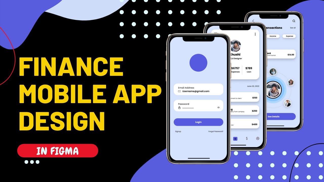 Finance Mobile App Design in Figma - YouTube