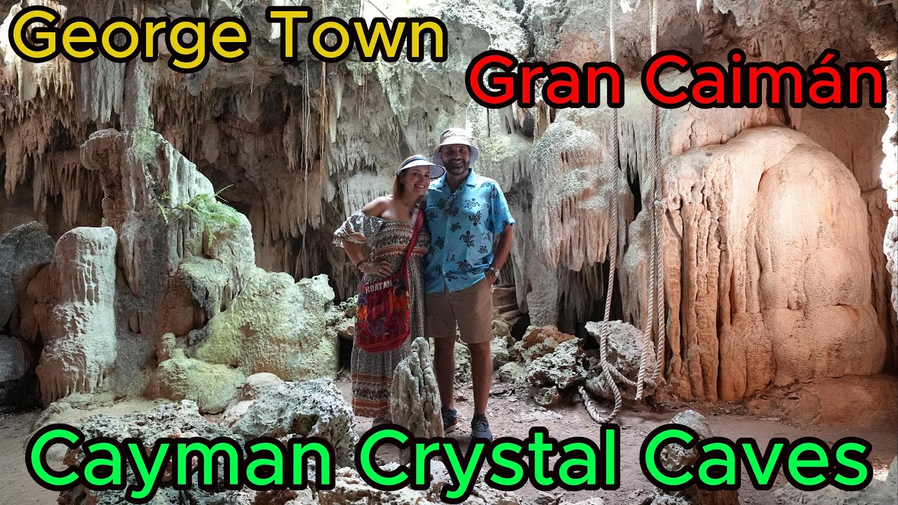 Grand Cayman🐊 Crystal Caves, George Town y Bamboo Beach * en una sola ...