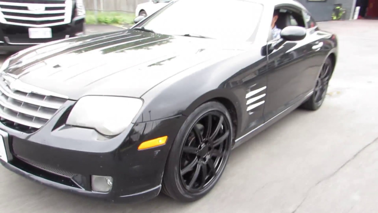 2004 CHRYSLER CROSSFIRE WITH CUSTOM 19 INCH BLACK RIMS - YouTube