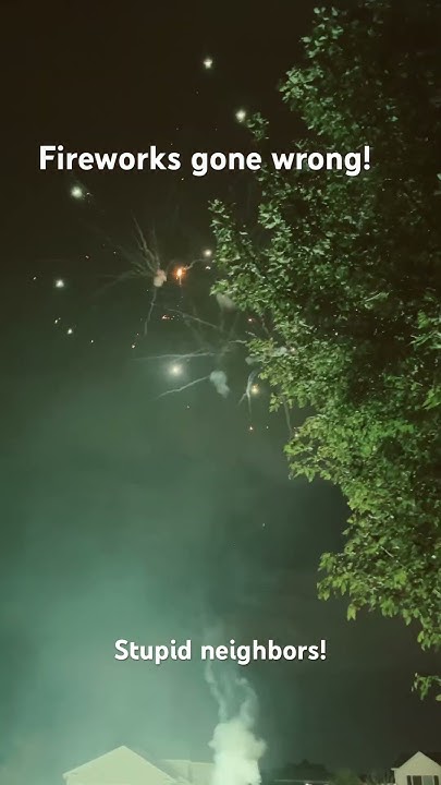 Fireworks gone wrong! - YouTube