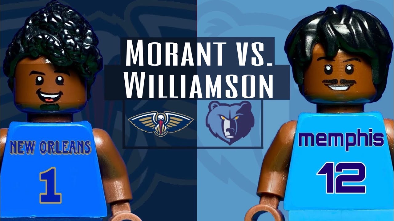 Ja Morant Vs. Zion Williamson LEGO NBA Basketball Stop Motion - YouTube