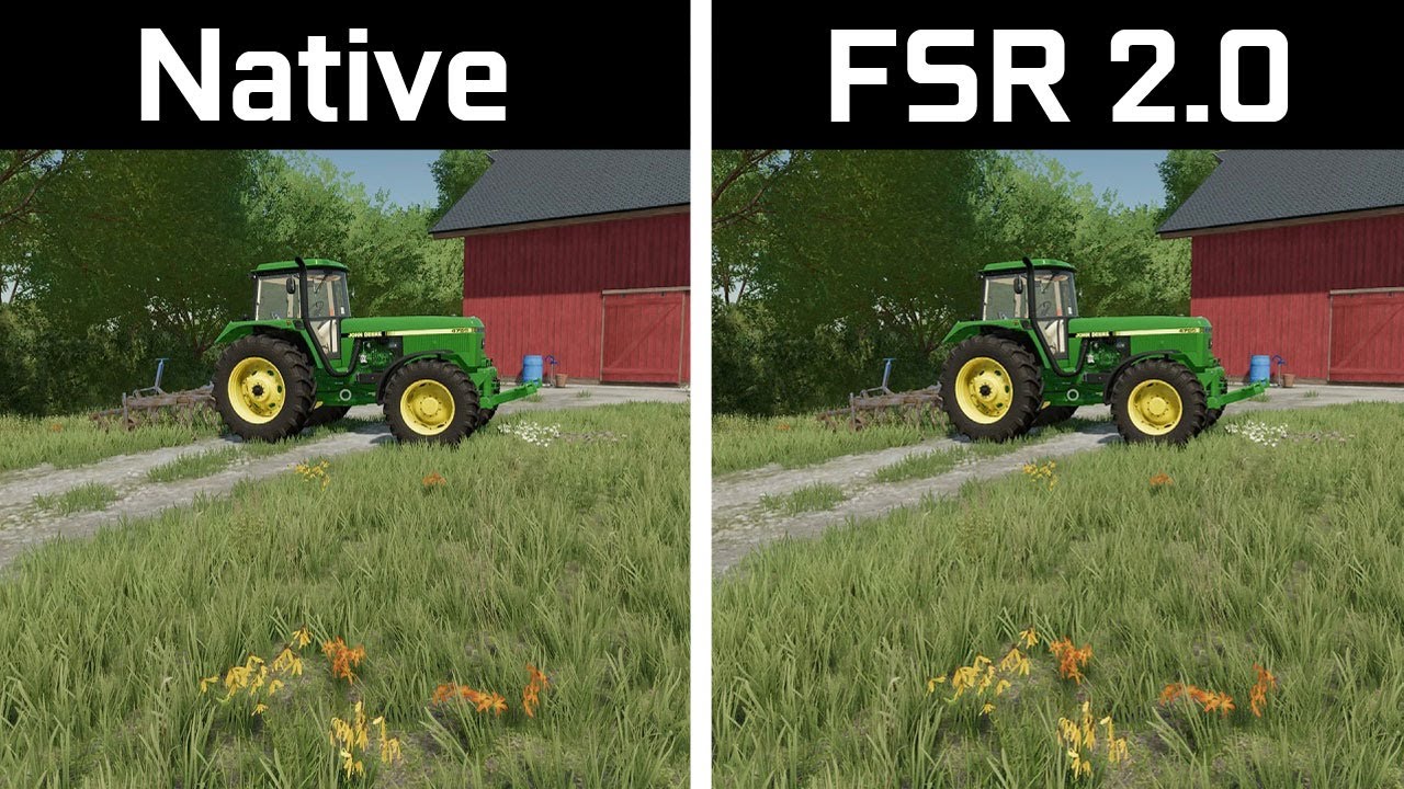 Farming Simulator 22 - GTX 1050 Ti - FSR 2.0 - Benchmark Comparison ...