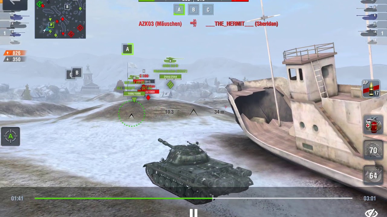 Wot blitz IS4 gravity mode fun games - YouTube