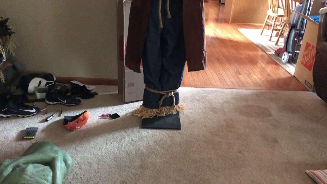 RARE SCARECROW HALLOWEEN PROP GRANDIN ROAD SPIRIT HALLOWEEN GEMMY FIRST ...