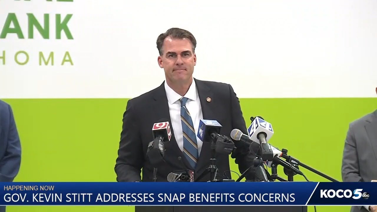 Oklahoma Gov. Kevin Stitt (R) says funding SNAP benefits is "kind of ...