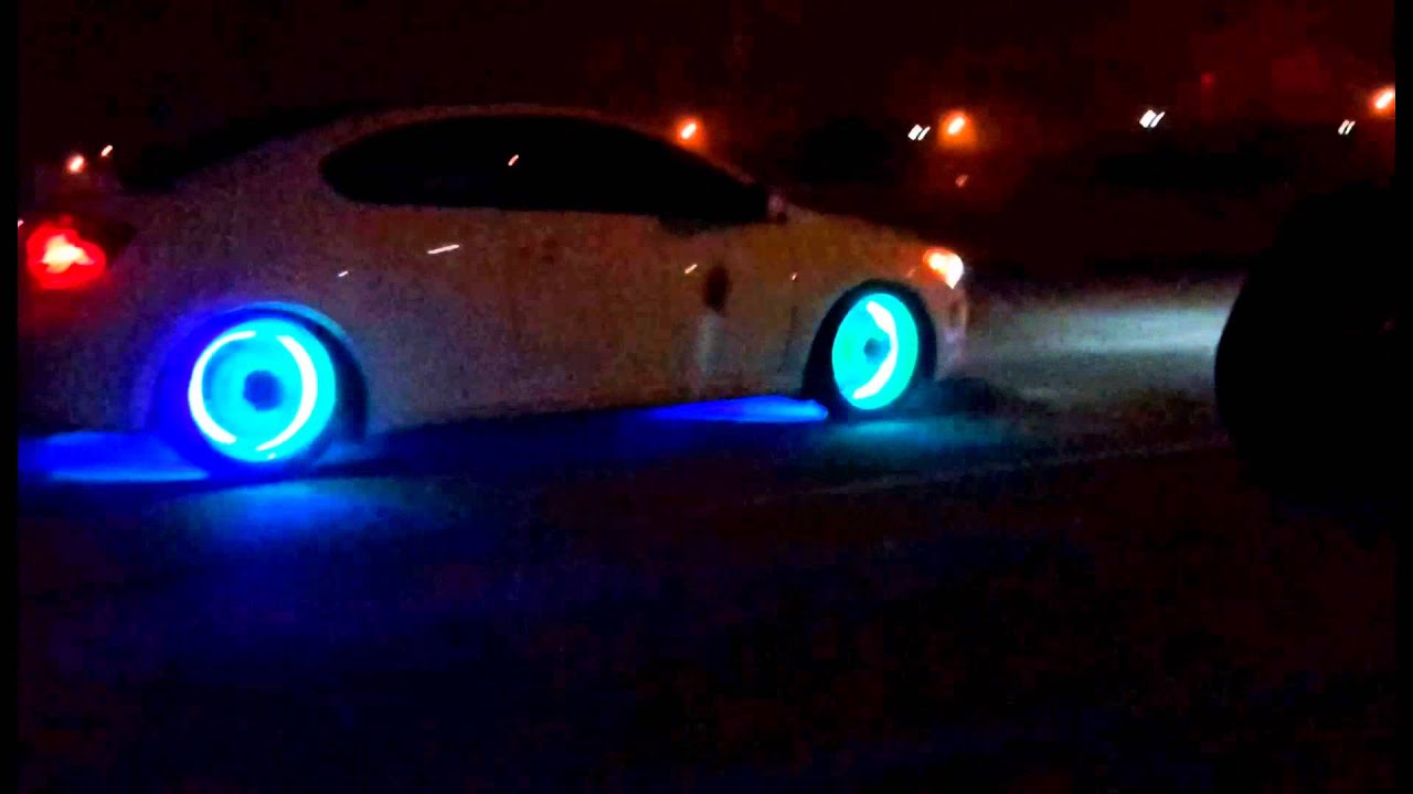 Light up rims on a clean scion tc - YouTube