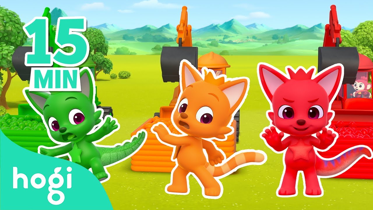 Dig, Dig! Where is My Tail? 🔍 🥚 🦖｜15 min｜Compilation｜Learn Color for ...