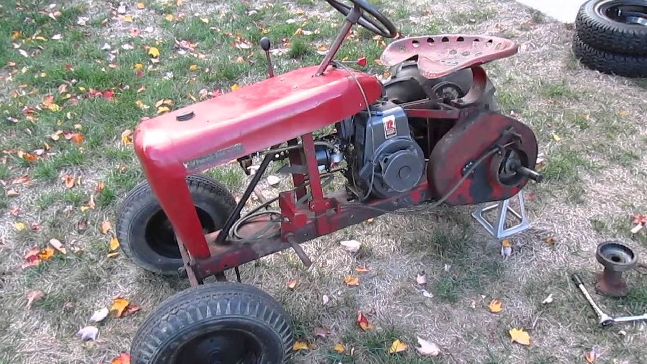 1956 RJ35 Wheel Horse WheelHorse RJ58 RJ 35 58 Tractor Part 2 "The Left ...