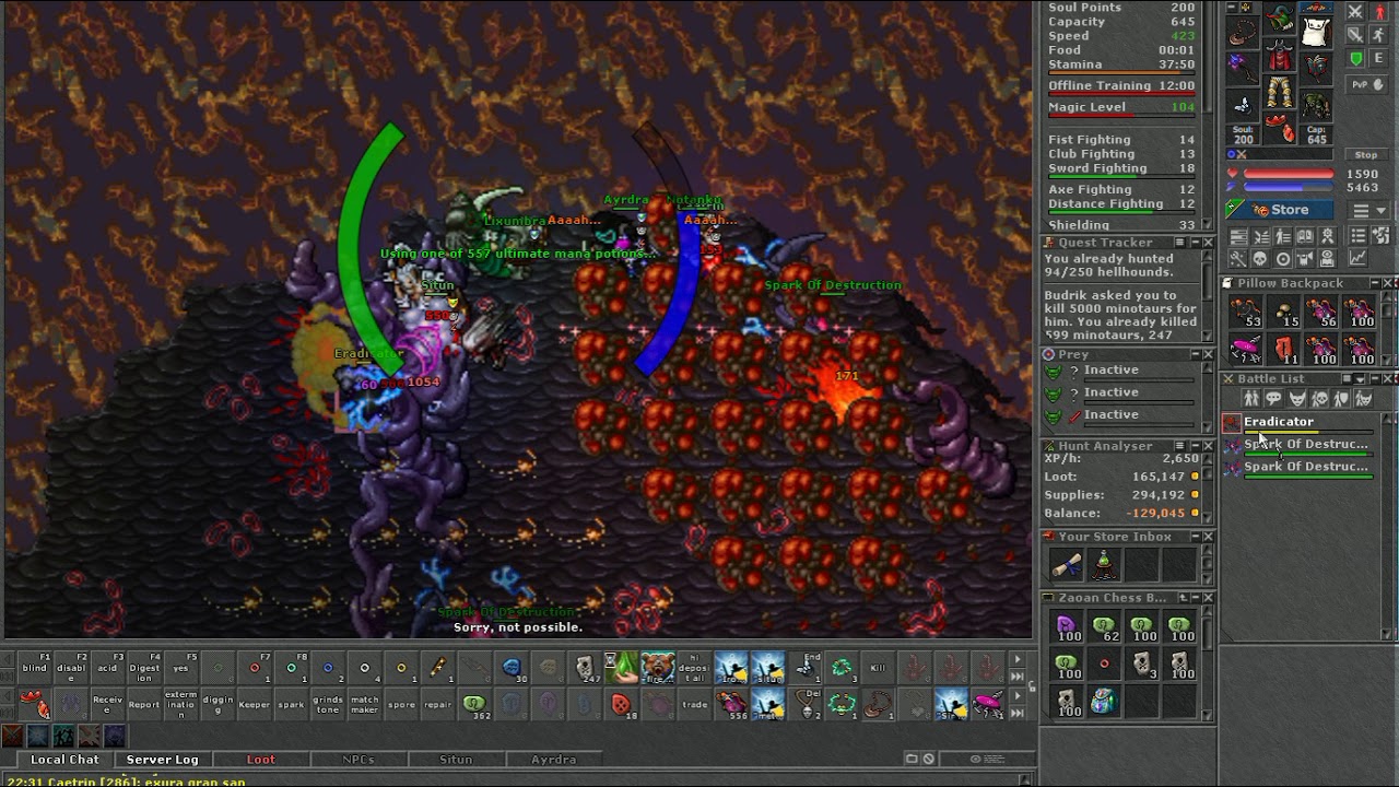 Tibia Boss Eradicator "Vida infinita" - YouTube