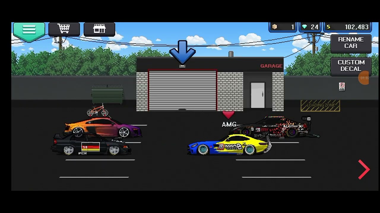 Basic me playing pcr (pixel car racer) - YouTube