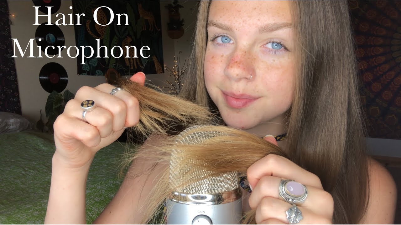 ASMR Hair on the Microphone - YouTube