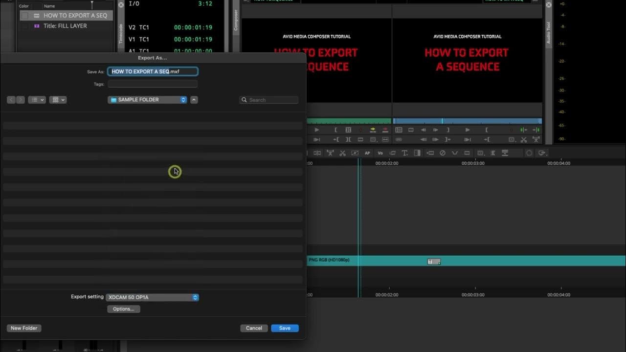 AVID MEDIA COMPOSER TUTORIALS HOW TO EXPORT A SEQUENCE - YouTube