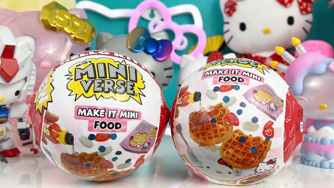 Let's Open Hello Kitty x Miniverse DIY Make Ii Mini Food! ASMR Review ...
