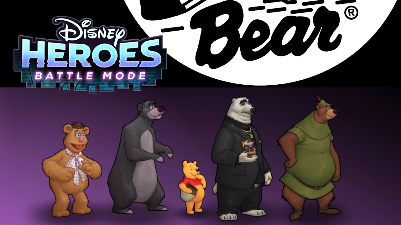 BEAR TEAM - Disney Heroes: Battle Mode - Little John, Koslov, Winnie ...