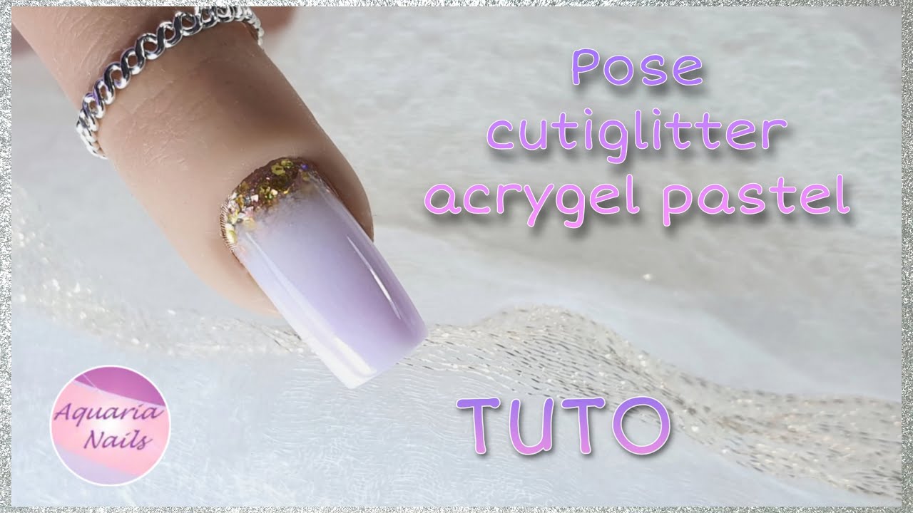 Pose ongle acrygel cutiglitter TUTO - YouTube